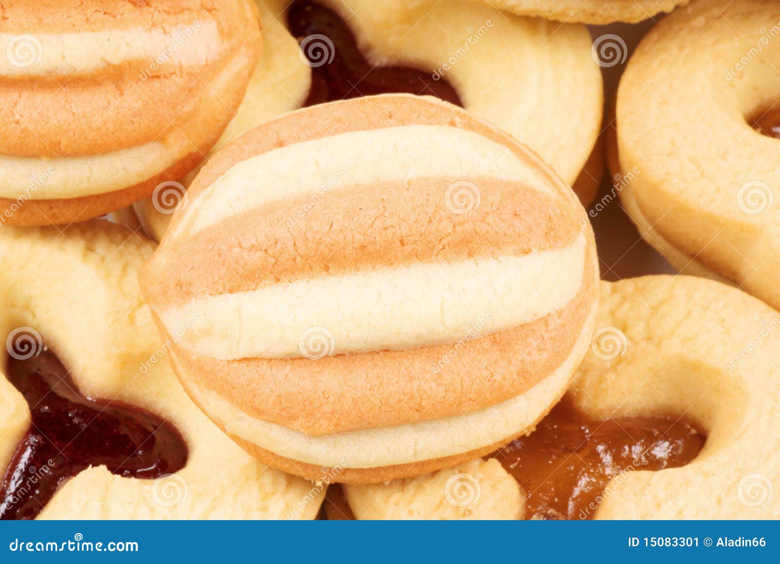 Mixed Shortcrust Pastry Biscuits Stock Image - Image of apricot, bake ...