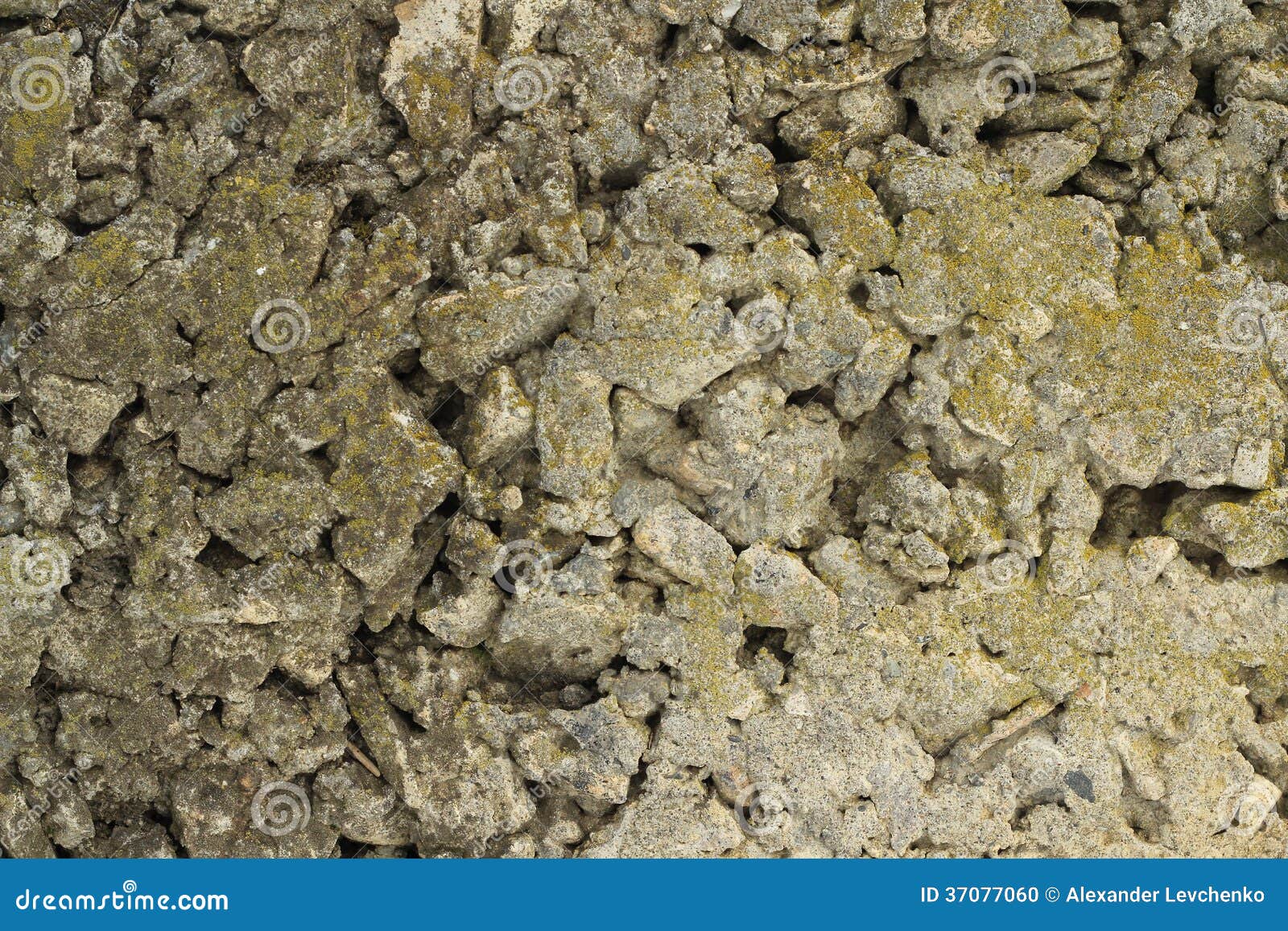 A Mixed Solution of Concrete Rubble Stock Photo - Image of base, wear ...