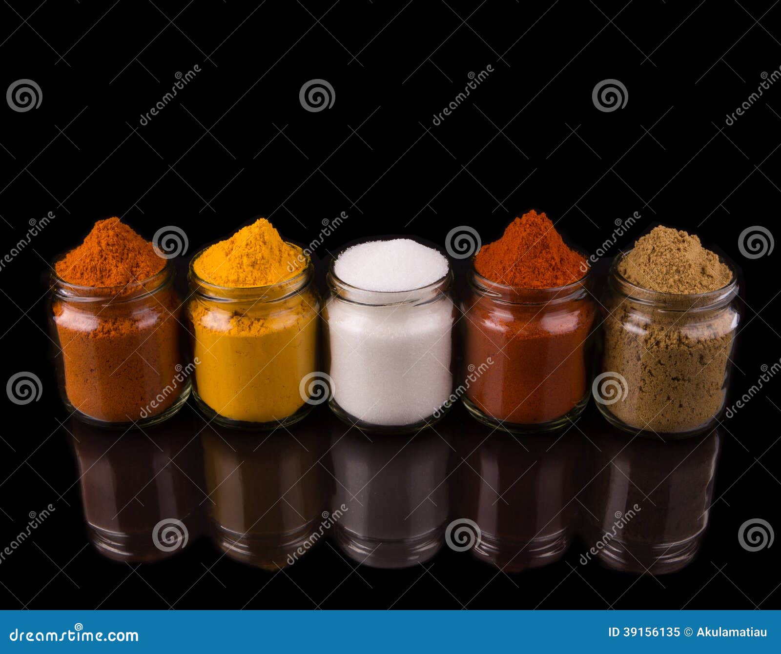 Mixed Spices and Salt II stock image. Image of pepper - 39156135