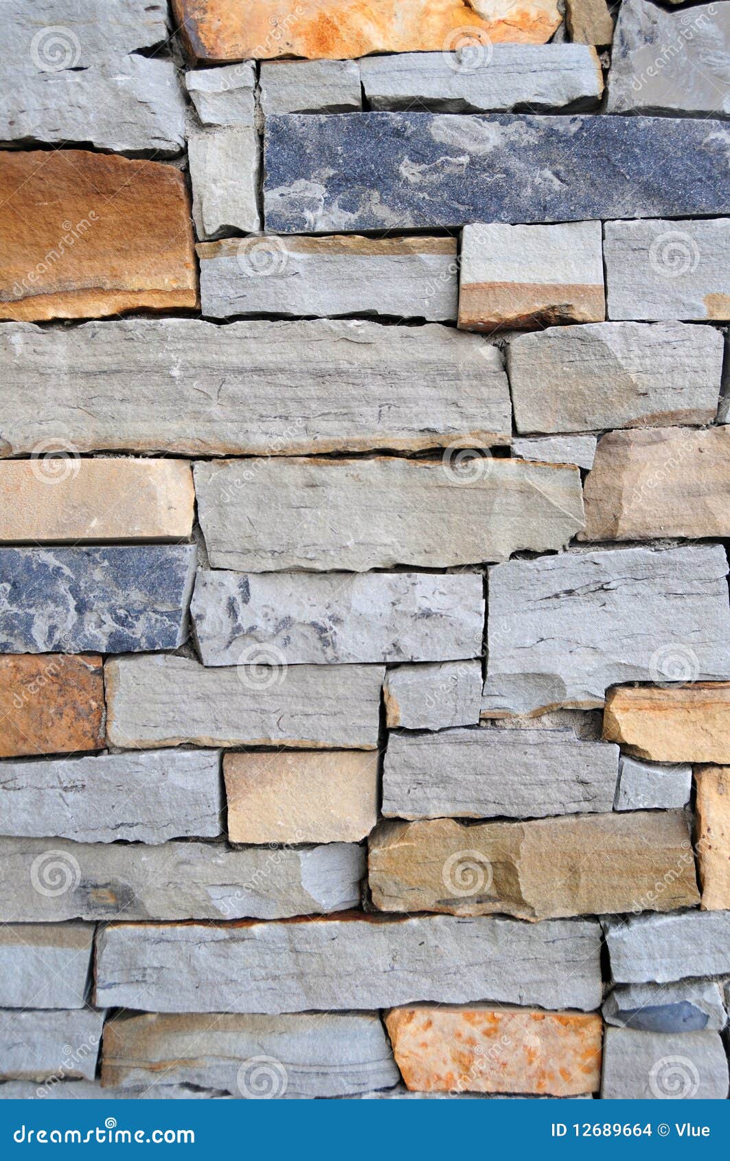 Mixed Stone Wall Background Texture Stock Photo - Image of orange ...