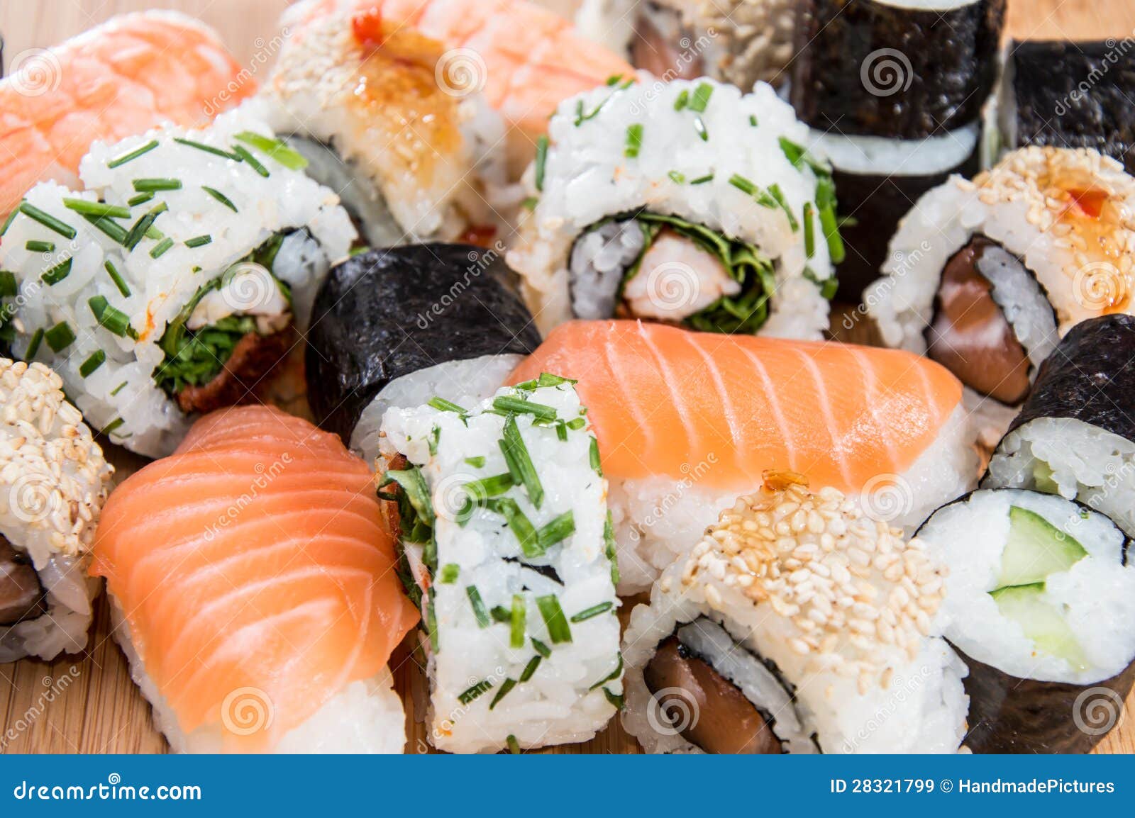 Mixed Sushi (macro shot) stock image. Image of gourmet - 28321799