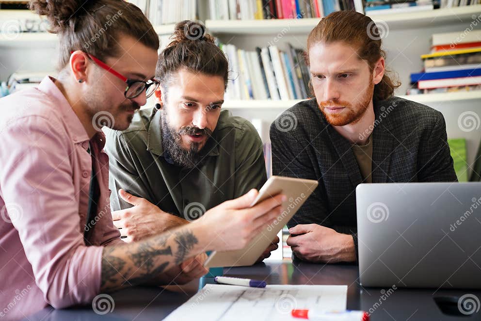 Mixed Team Of Software Engineers Brainstorming Ideas Diverse App Developers Collaborating As