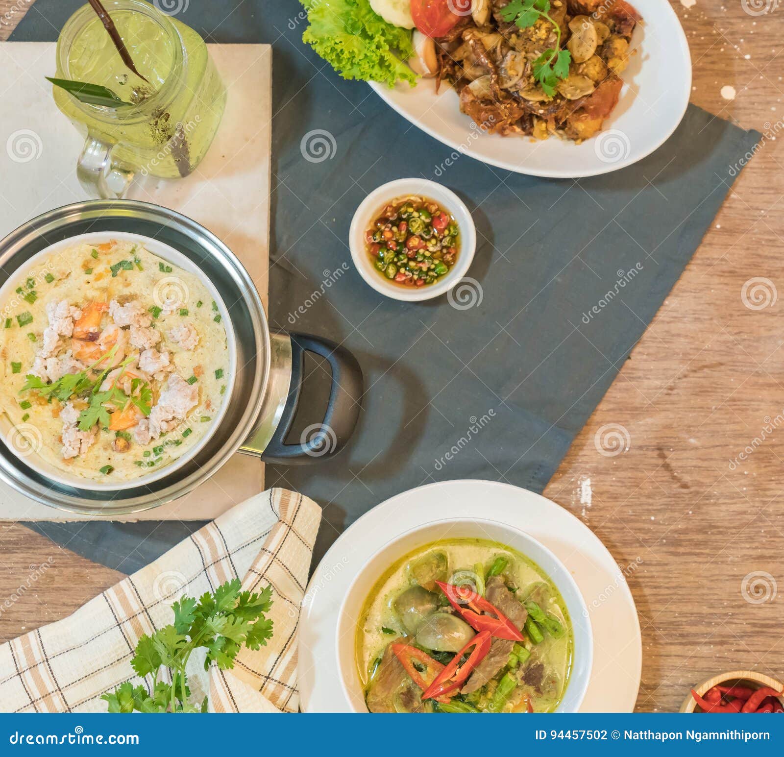 Mixed Thai Traditional Food Stock Photo - Image of tasty, asia: 94457502