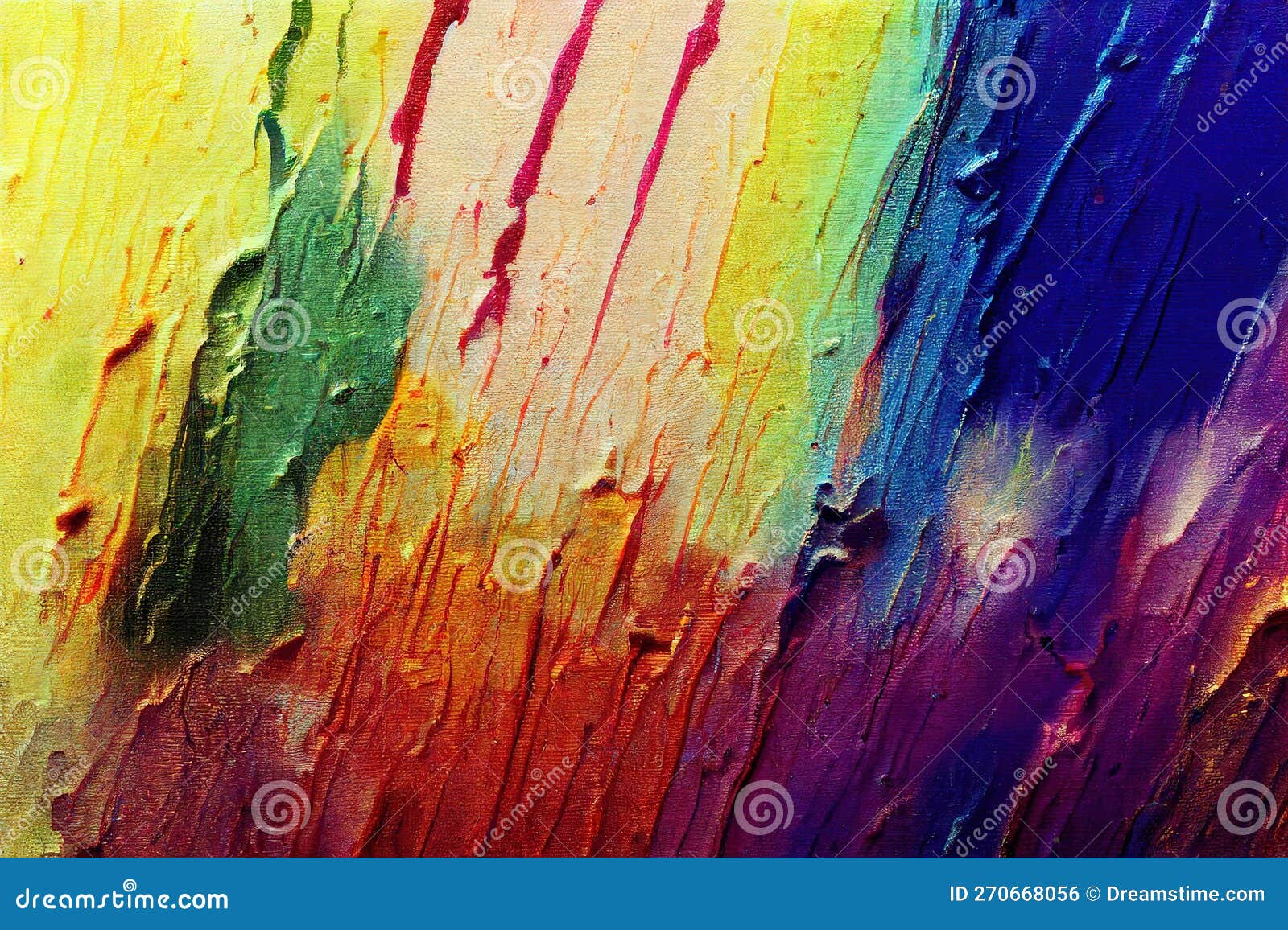 Mixed Three-dimensional Oil Paint on Background, Art Illustration ...