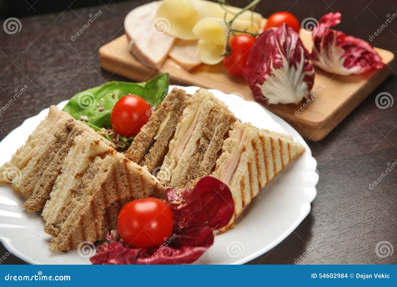 Mixed toast sandwich stock photo. Image of rich, white - 54602984