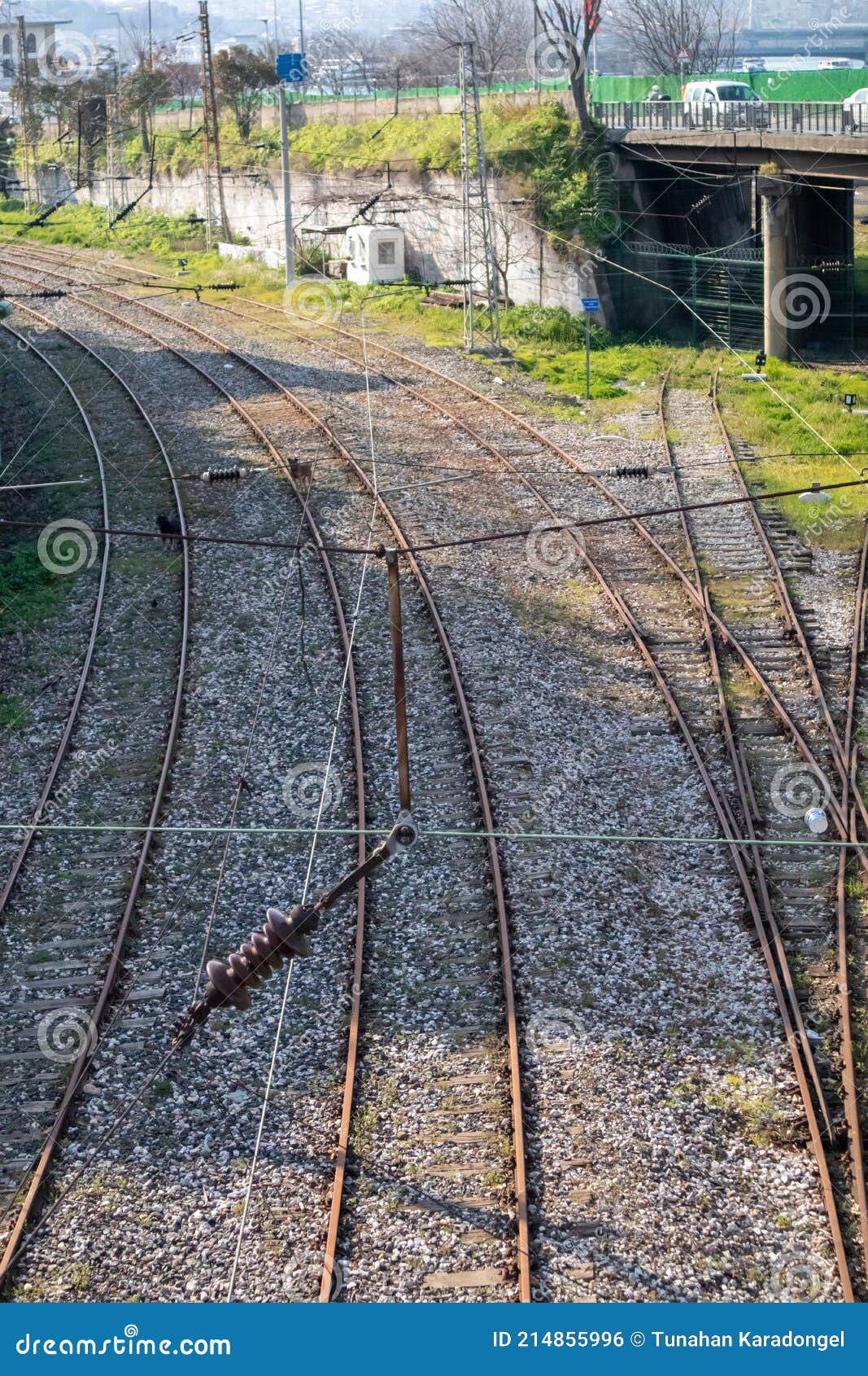 The Mixed Train Track. Joints Stock Photo - Image of rail, junction ...