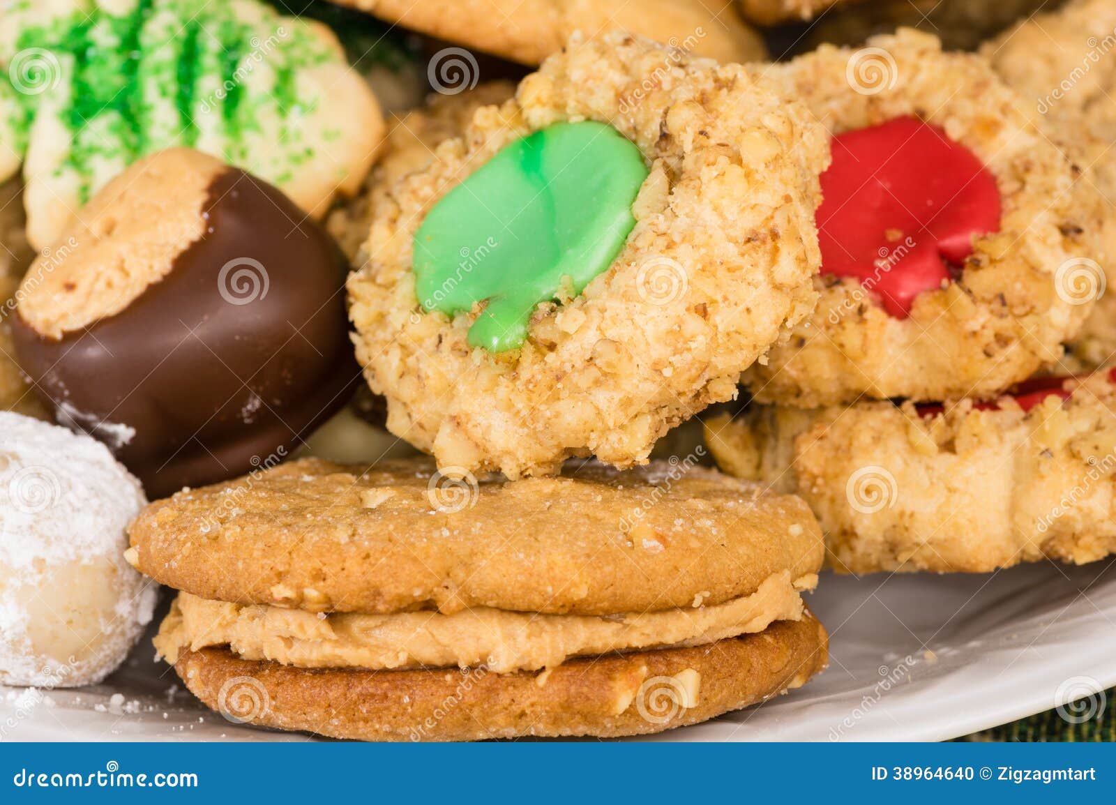 Mixed Tray or Platter of Homemade Cookies Stock Photo - Image of goods ...