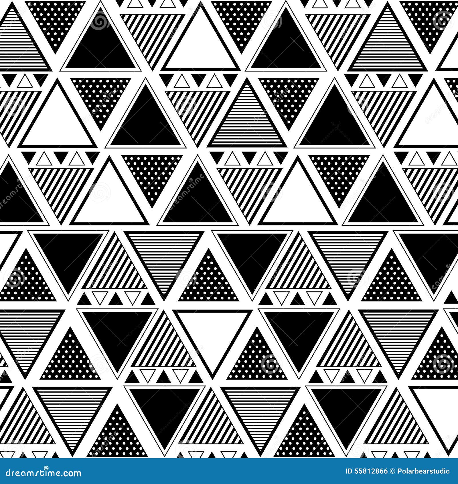 Mixed Triangle pattern stock vector. Illustration of abstract - 55812866