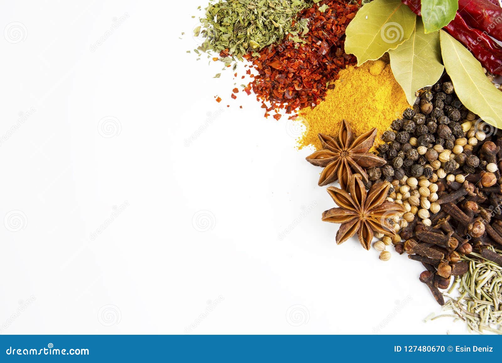 Mixed various spices stock photo. Image of seasoning - 127480670