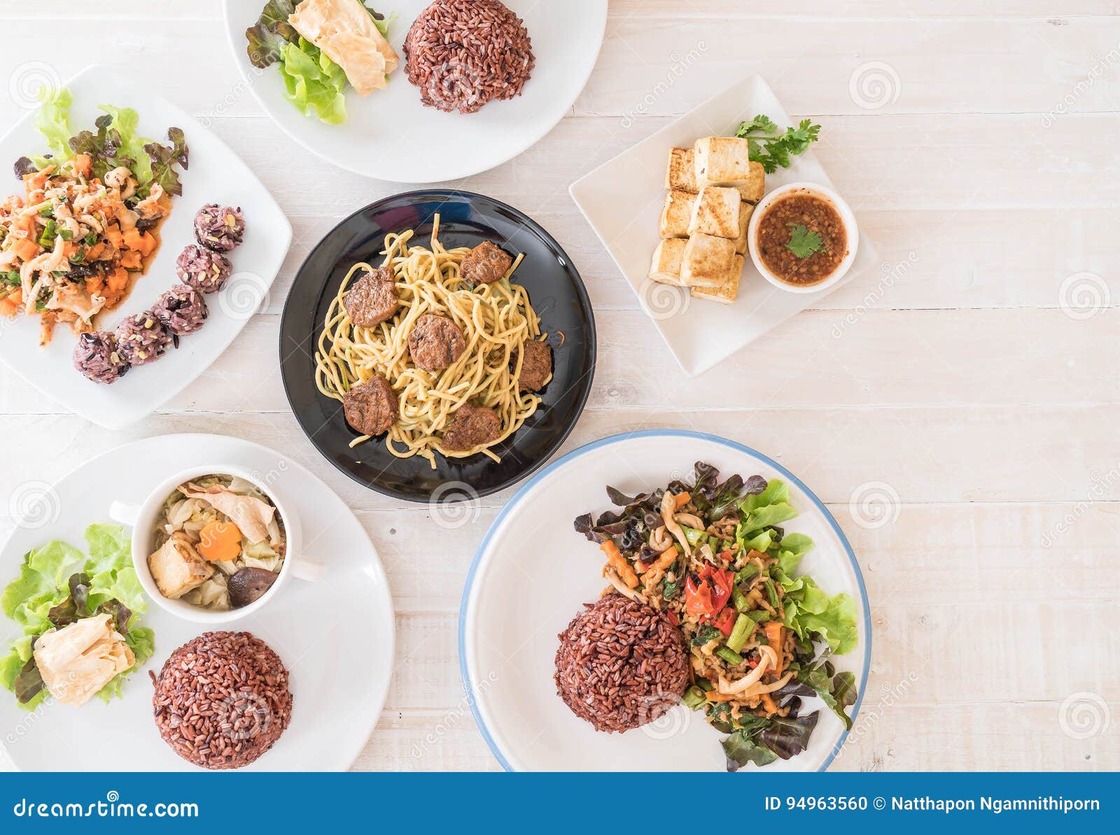 Mixed vegan food stock photo. Image of meal, berry, culture - 94963560