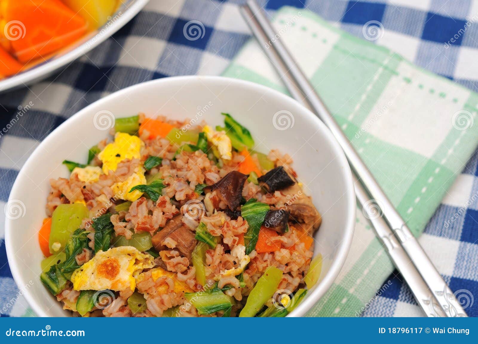 Mixed vegetable fried rice stock image. Image of tasty - 18796117