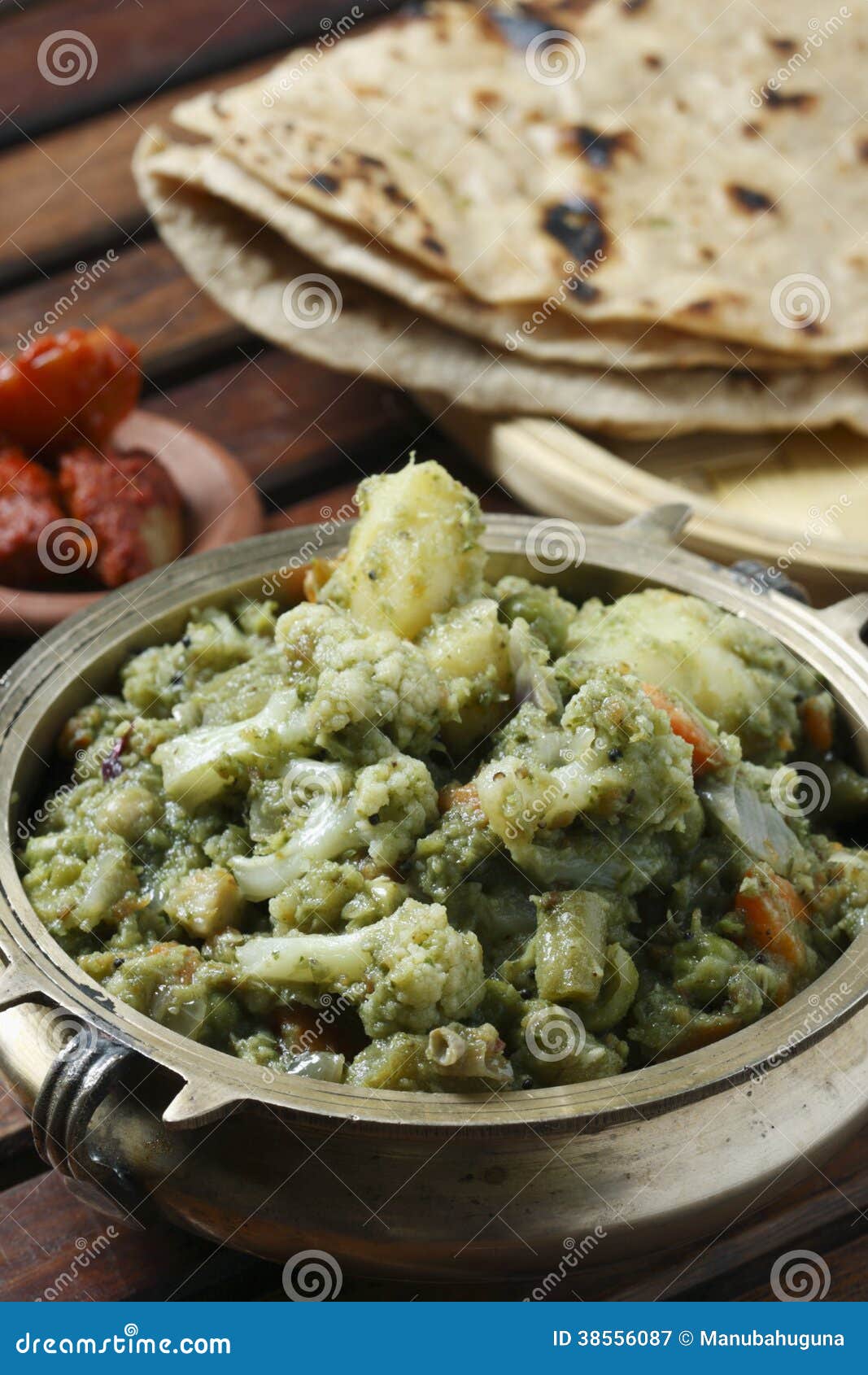 Mixed Vegetable Saag from India Stock Image - Image of oriental, saag ...