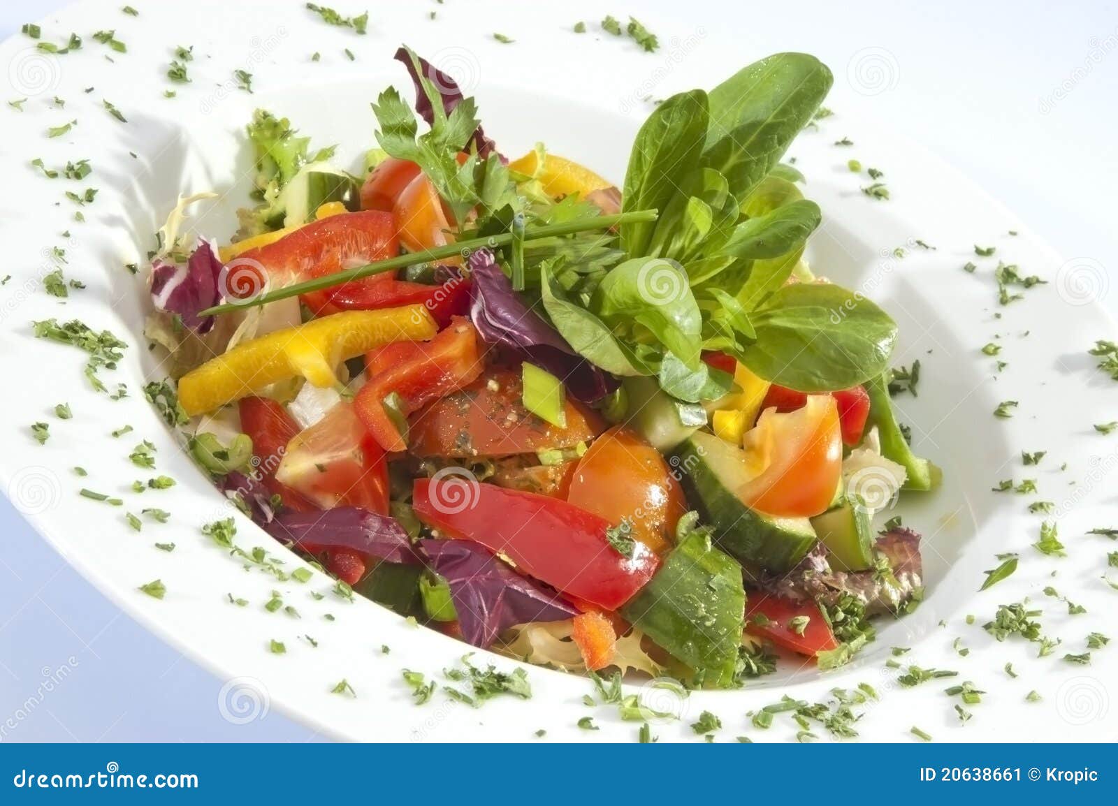 Mixed vegetable Salad stock image. Image of natural, dressing - 20638661