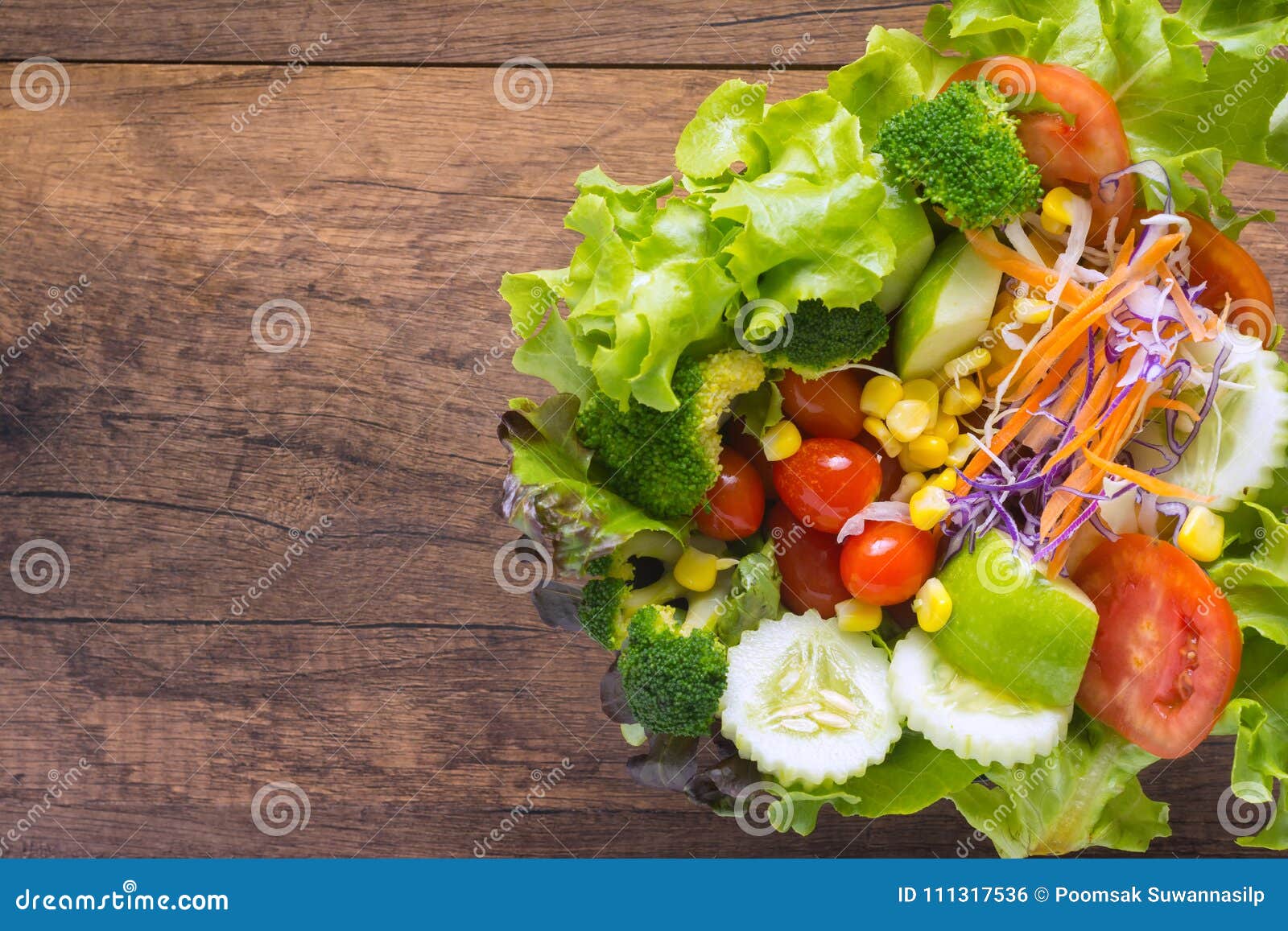 Mixed Vegetables of Salad in Asia. Stock Photo - Image of health, bowl ...