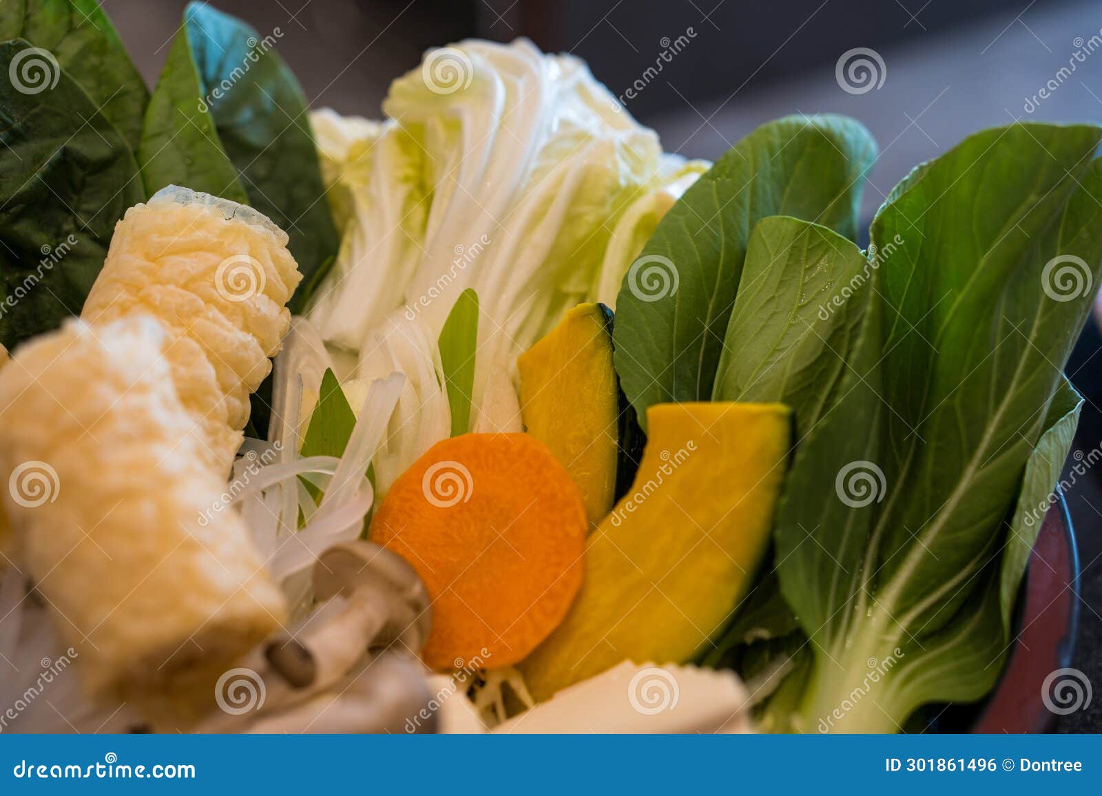 Mixed Vegetables Set for Shabu Shabu or Sukiyaki Stock Photo - Image of japanese, cabbage: 301861496