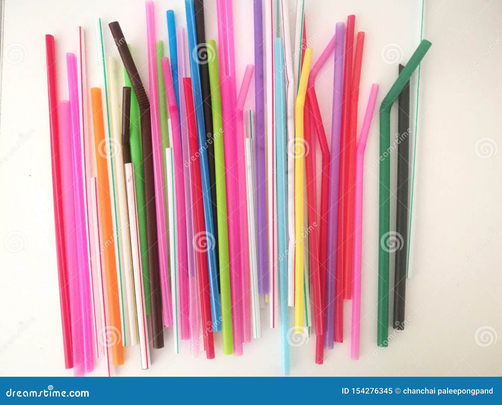 Mixed Vivid Color of Straw StickÂ . Stock Image - Image of stick, mixed ...