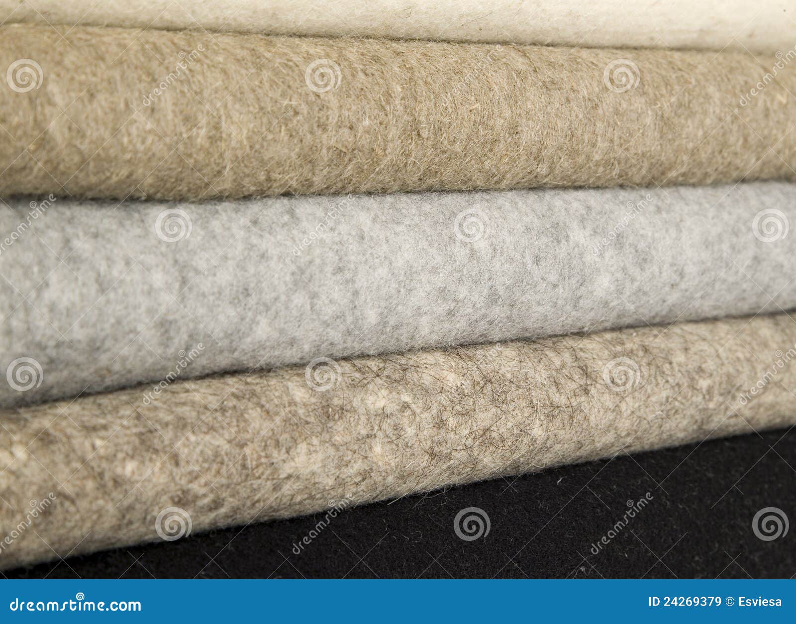 Mixed Wool Materials for Sewing Stock Image - Image of abstract, brown ...