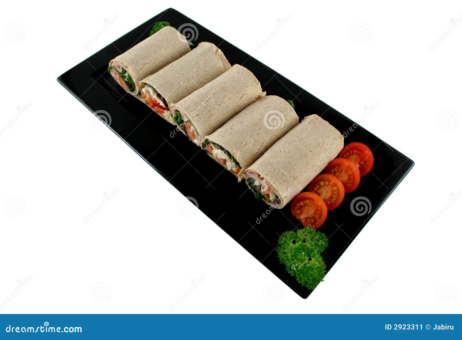 Mixed Wrap Platter 1 stock image. Image of capsicum, chicken - 2923311