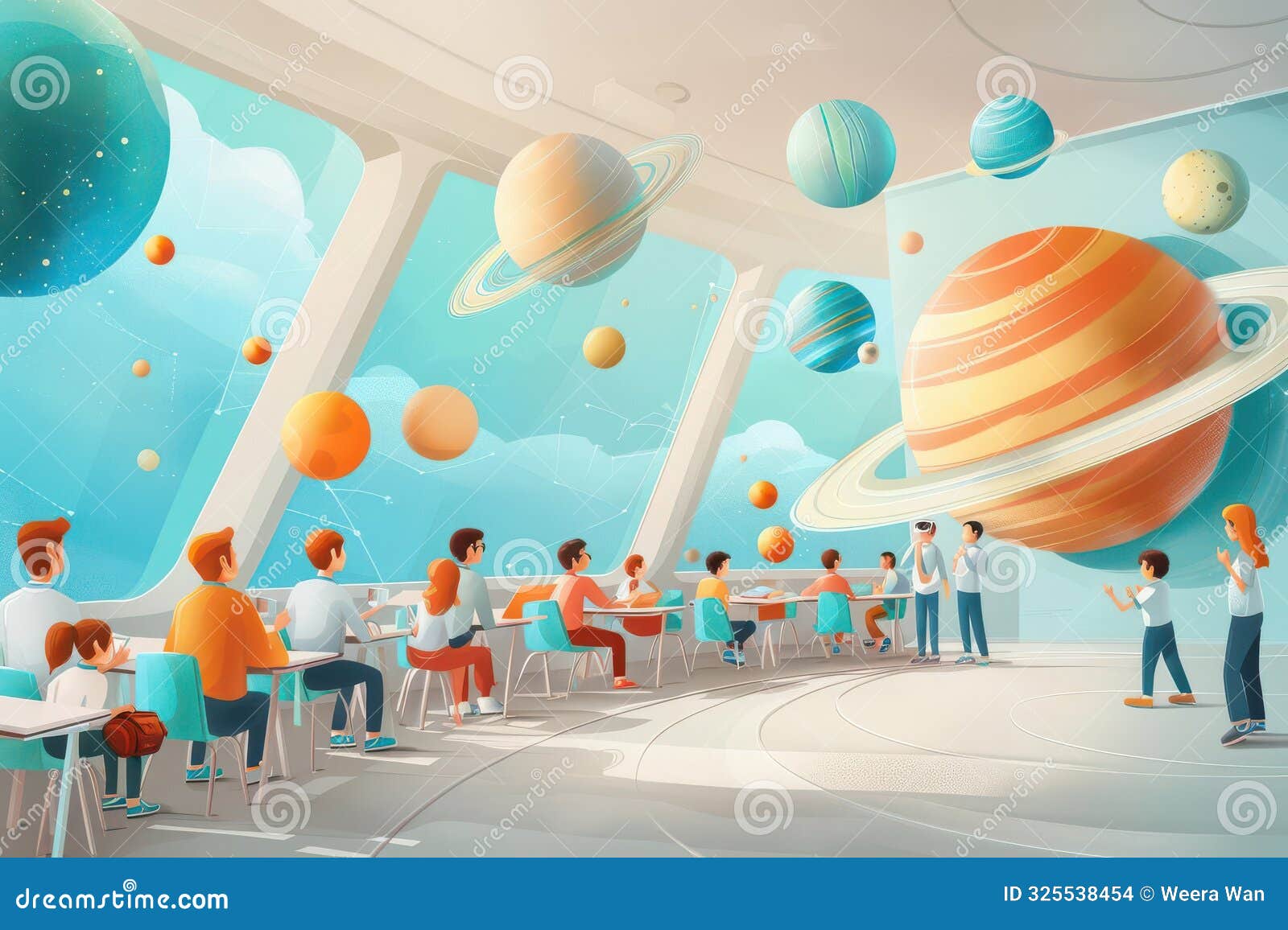 Mixedreality Classroom Where Students Interact with 3D Models of the ...