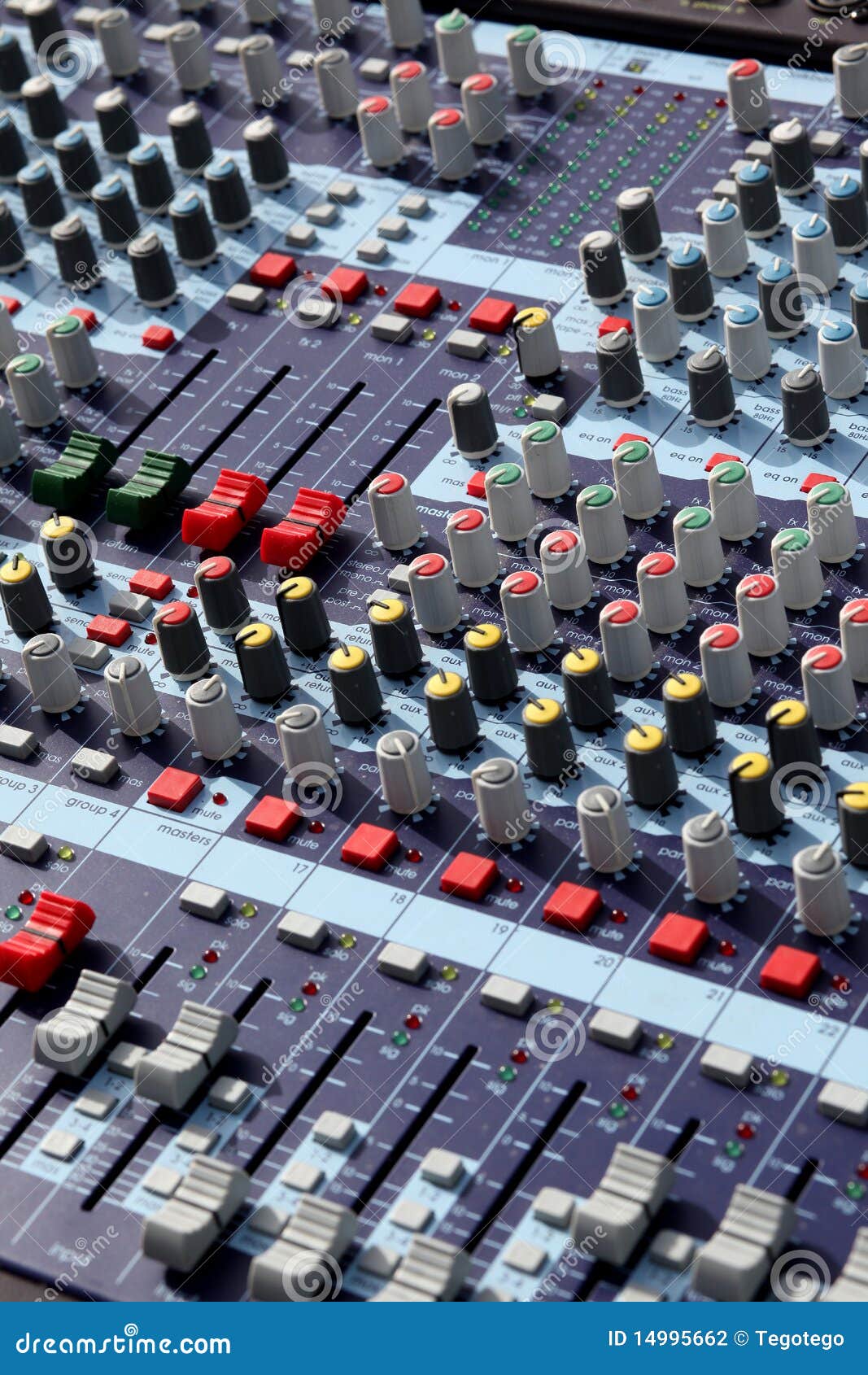 Mixer in Audio Recording Studio Stock Photo - Image of mixing, loud ...