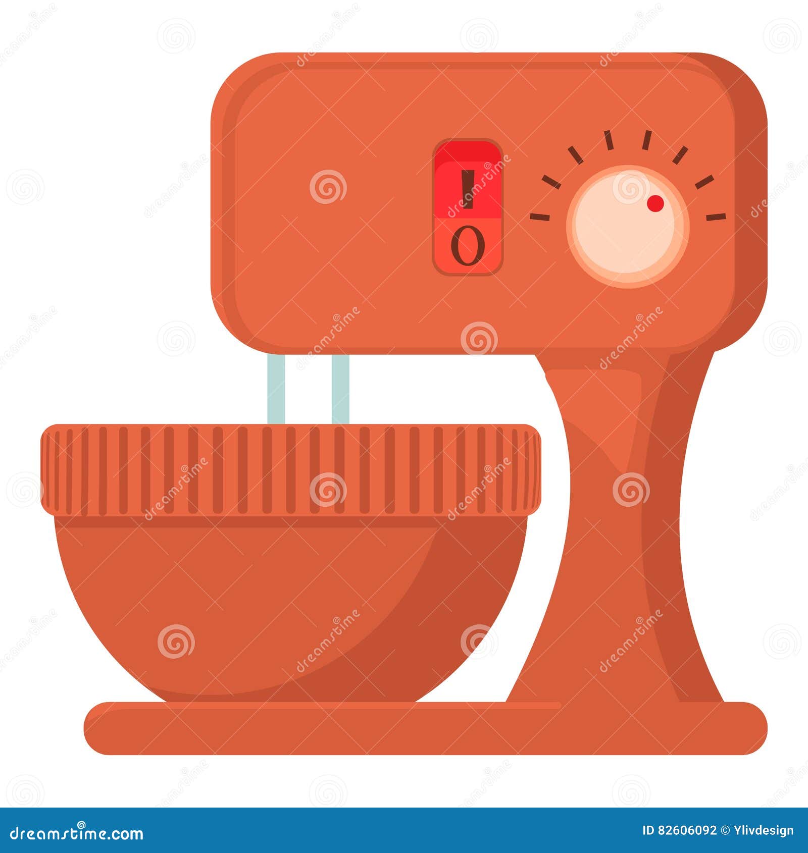 Mixer icon, cartoon style stock vector. Illustration of food - 82606092