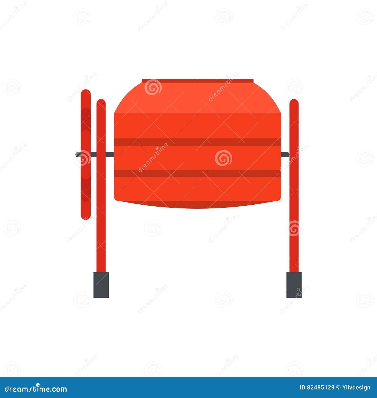 Mixer icon, flat style stock vector. Illustration of metal - 82485129