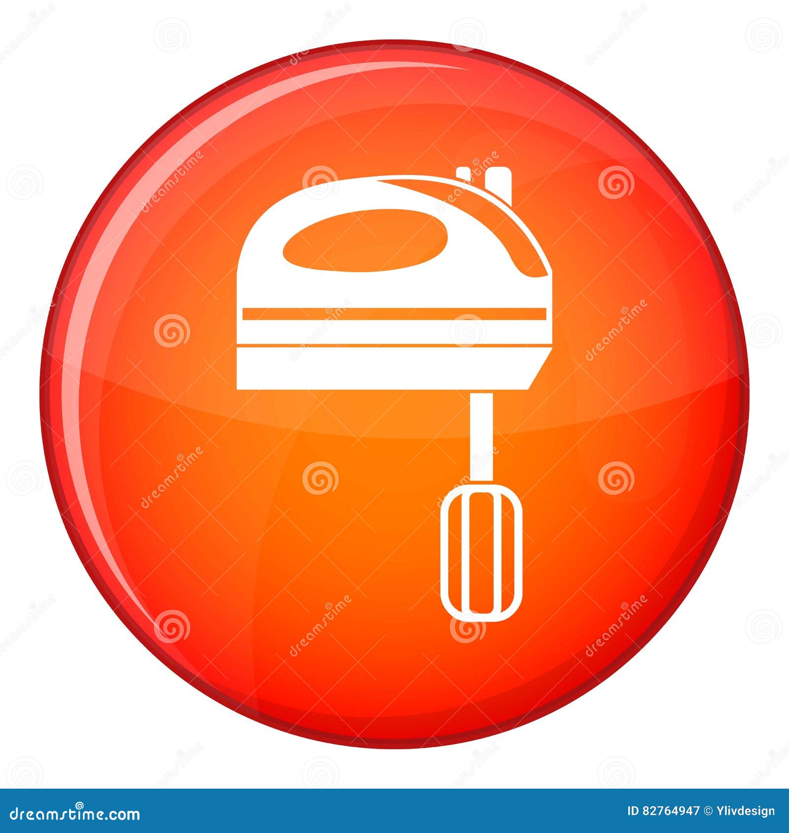 Mixer icon, flat style stock vector. Illustration of domestic - 82764947