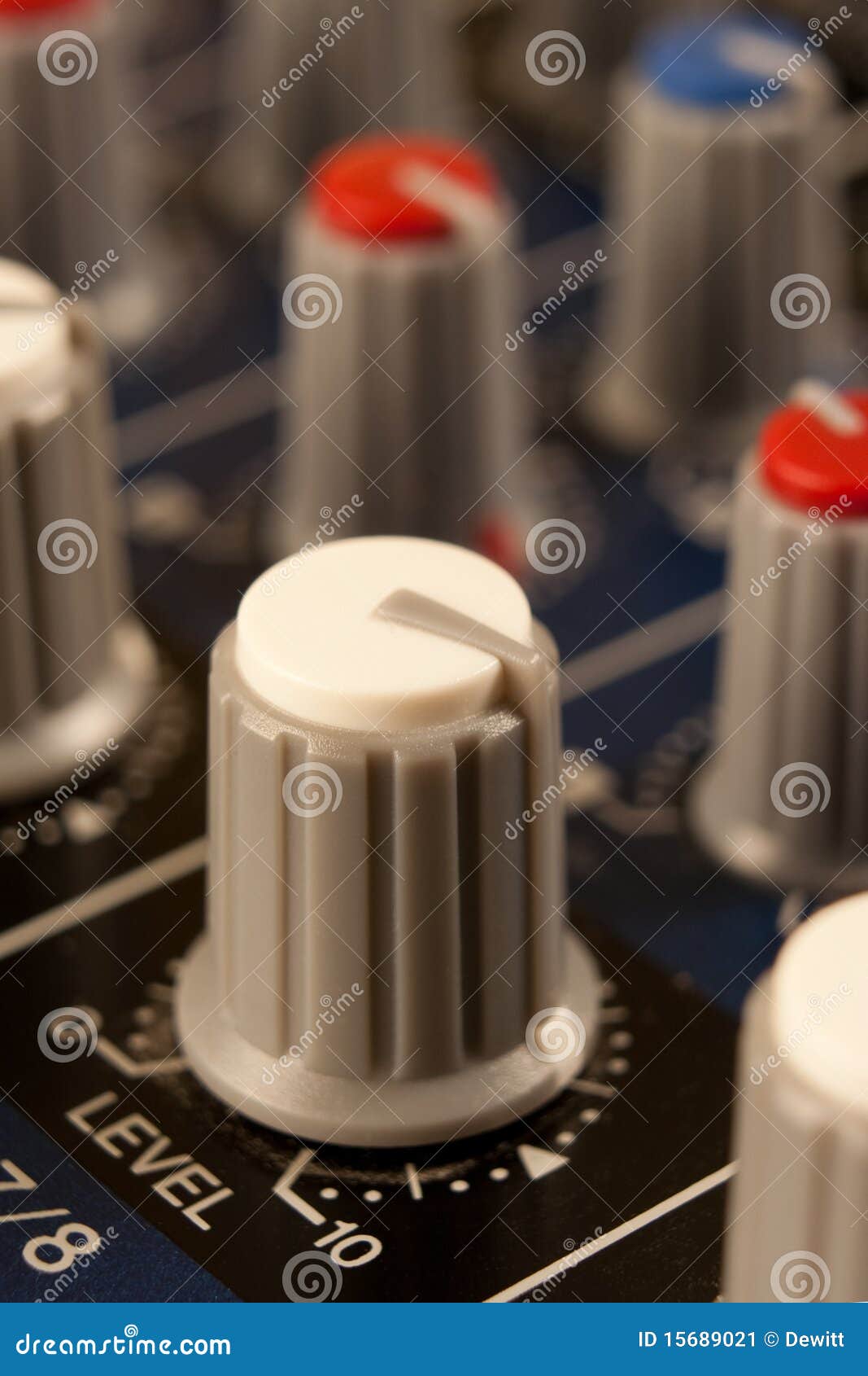 Mixer knobs stock image. Image of blue, mixer, vertical - 15689021