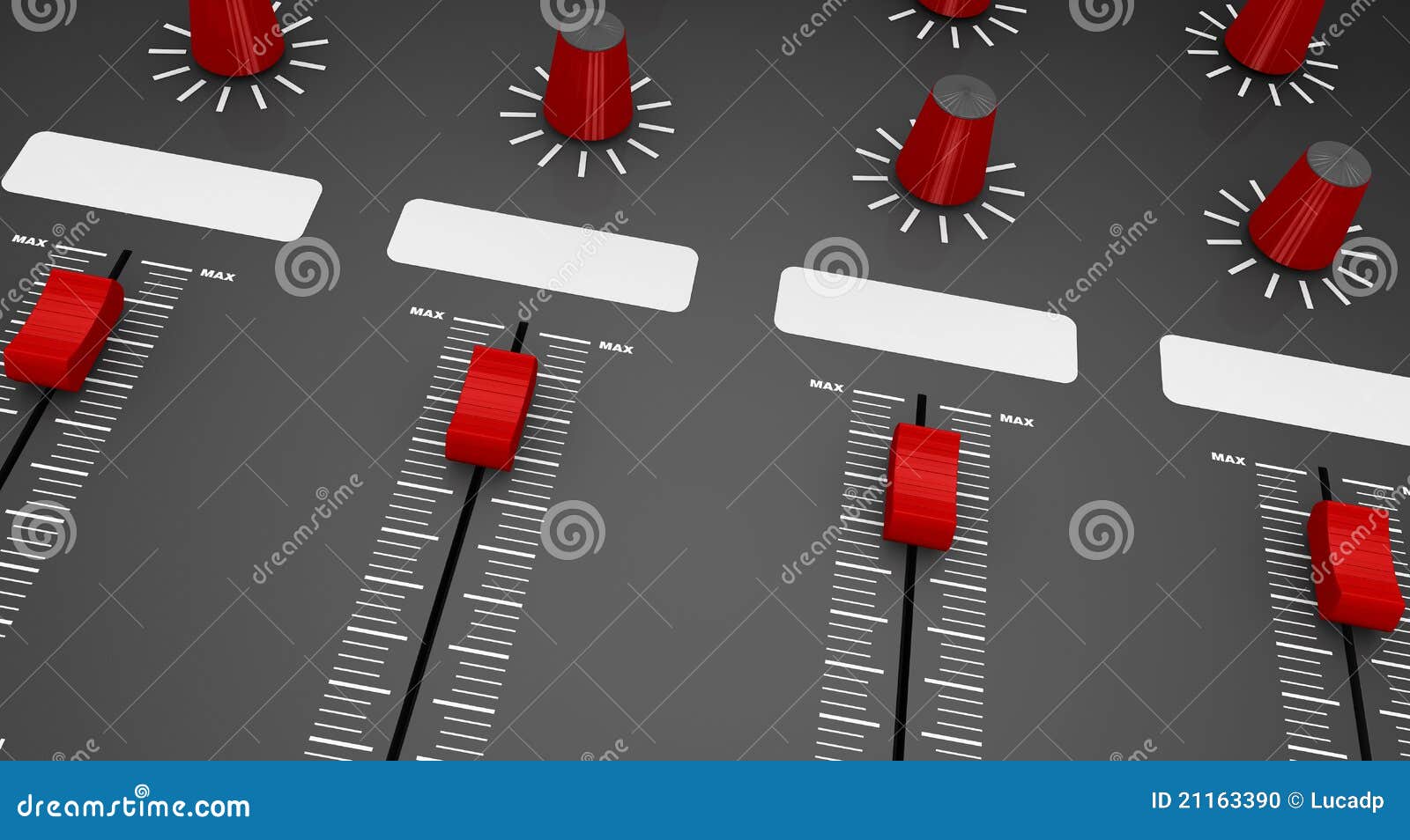 Mixer sliders stock illustration. Illustration of button - 21163390