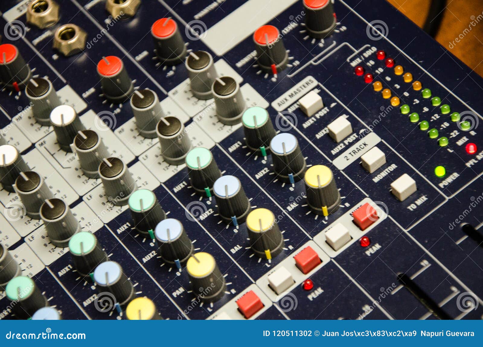 Mixer of a Team that is Responsible for Controlling the Audio System ...