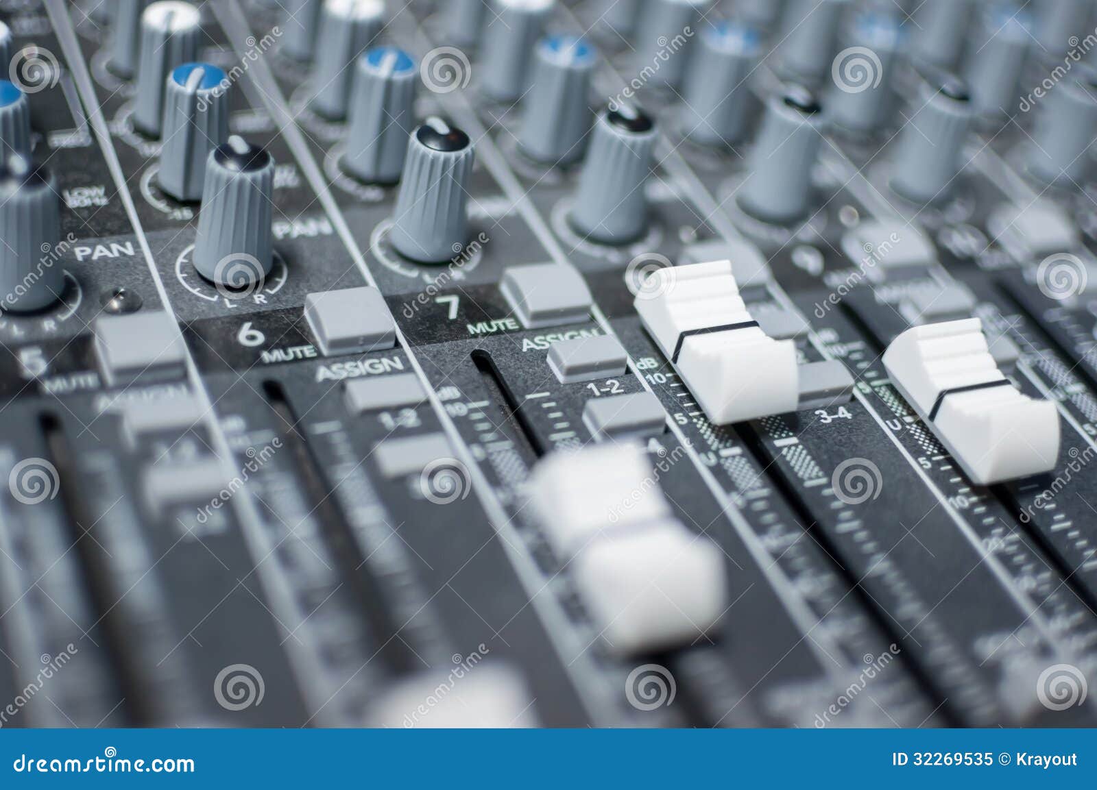 The mixer stock image. Image of musical, amplifier, design - 32269535