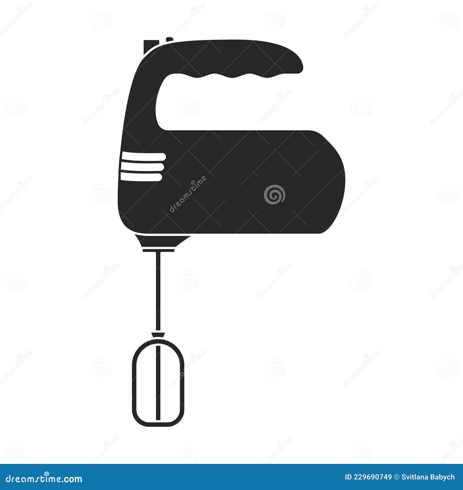 Mixer Vector Icon.Black Vector Icon Isolated on White Background Mixer ...