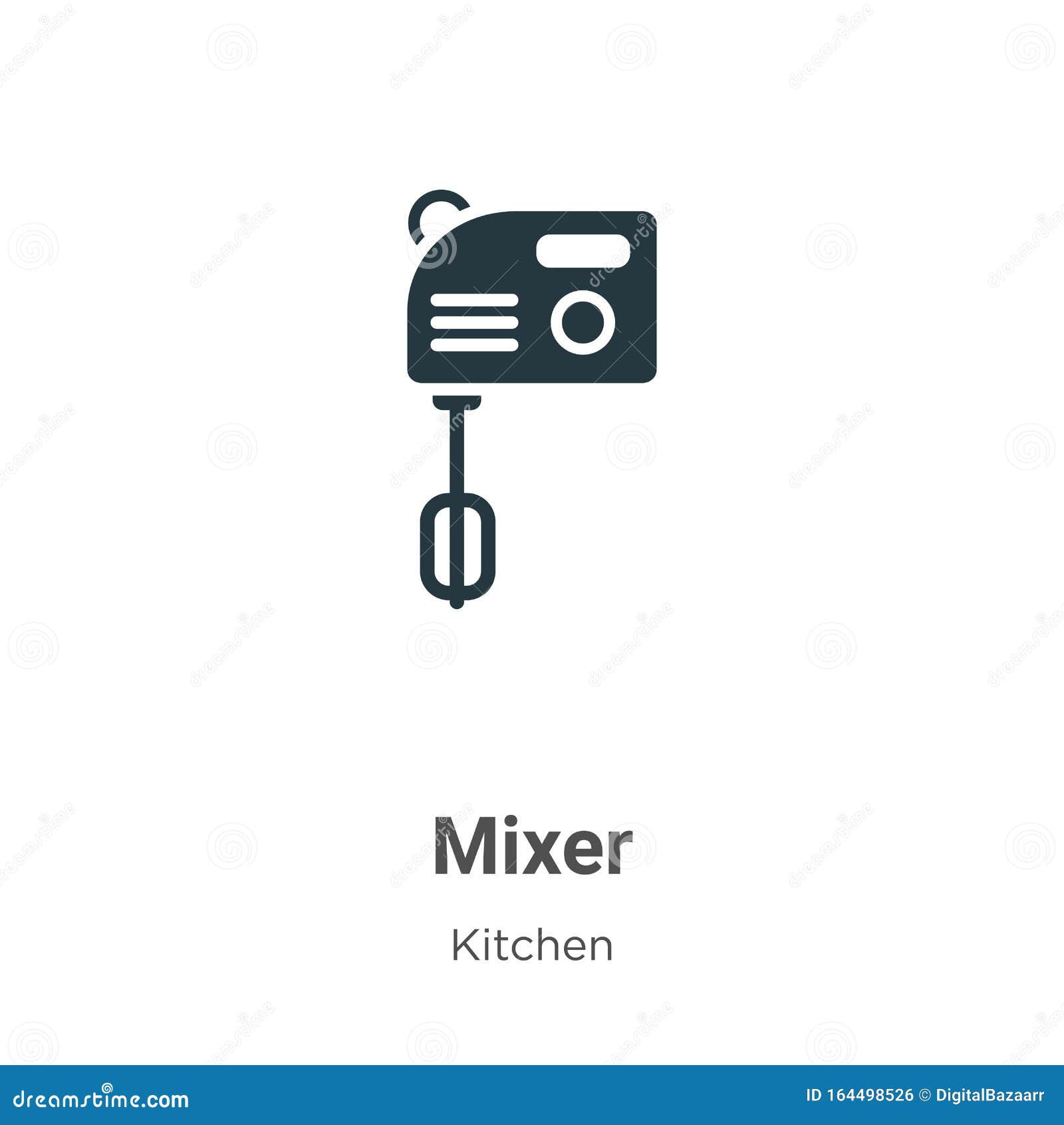 Mixer Vector Icon on White Background. Flat Vector Mixer Icon Symbol ...
