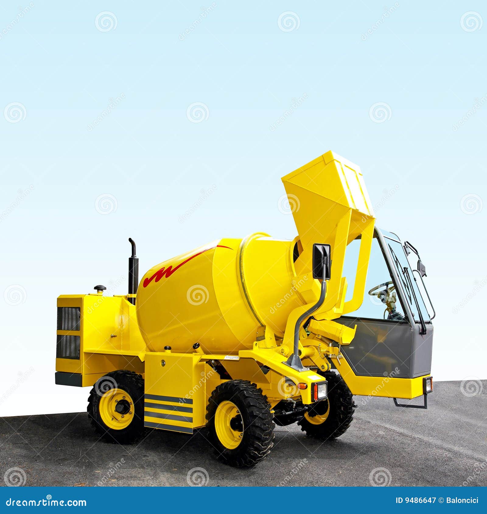 Mixer vehicle stock image. Image of mechanic, engine, utility - 9486647