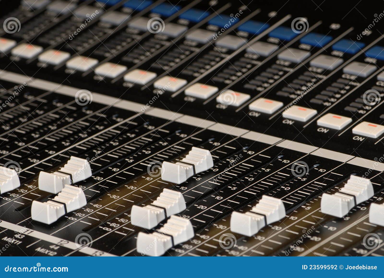 Mixerboard stock photo. Image of instrument, consoling - 23599592