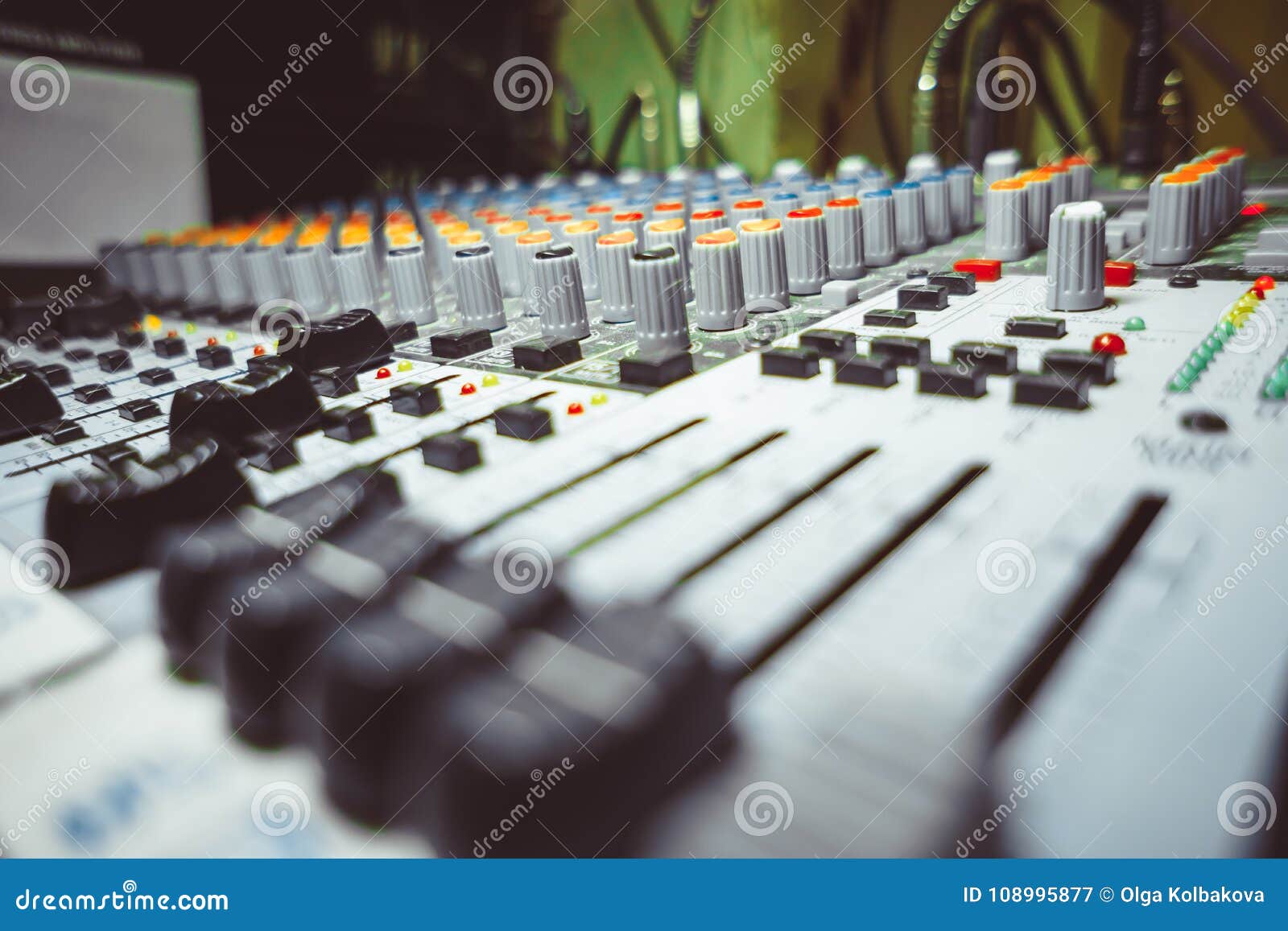Mixing Console at the Concert Stock Image - Image of lights ...