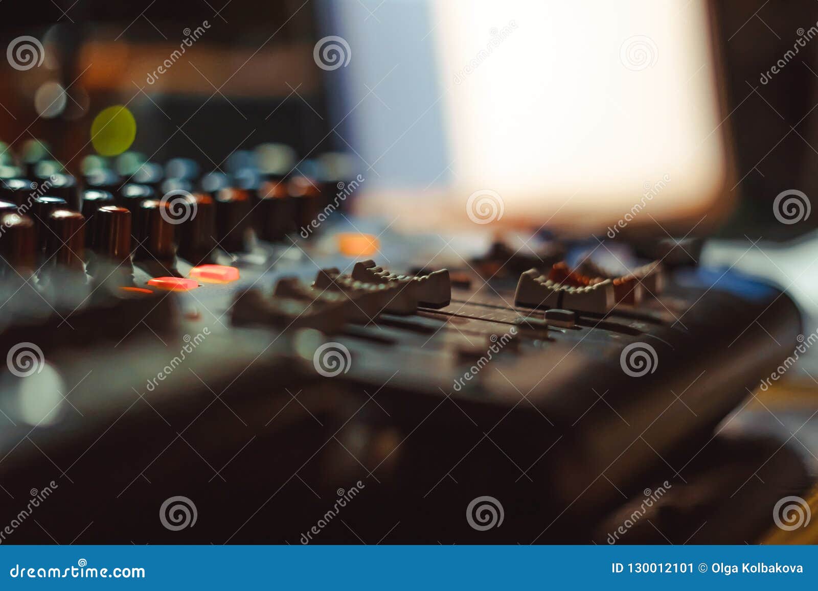 Mixing Console at the Concert Stock Image - Image of mixing, closeup ...
