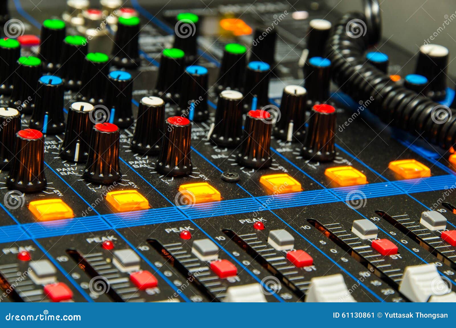 Mixers stock image. Image of broadcast, mixers, stand - 61130861