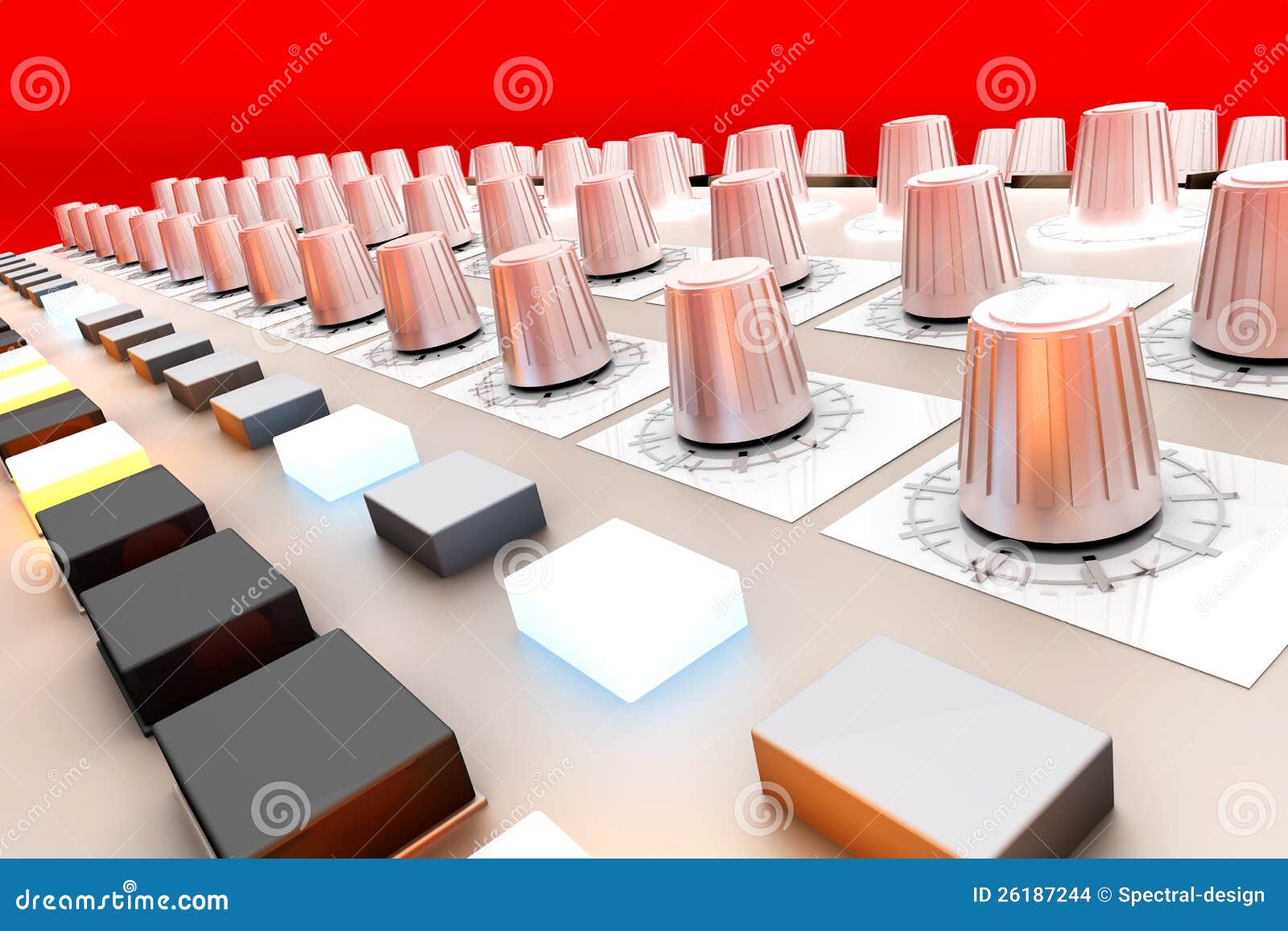 Mixing board stock illustration. Illustration of mixingboard - 26187244