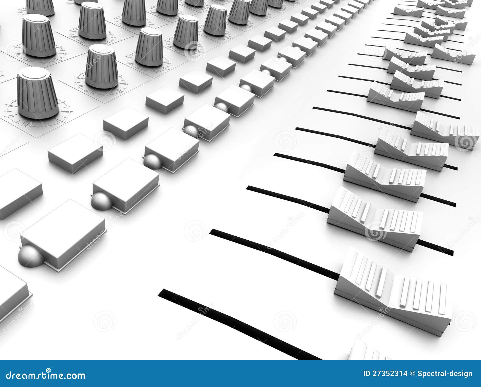 Mixing board stock illustration. Illustration of mixingboard - 27352314