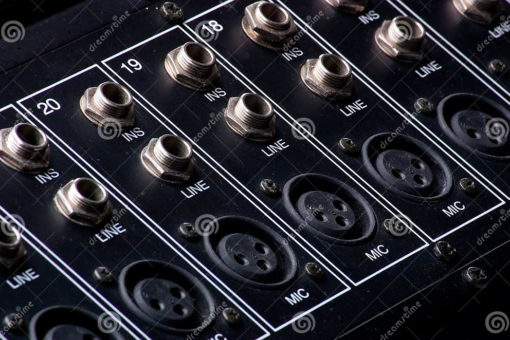Mixing Board Inputs stock photo. Image of producer, console - 868734