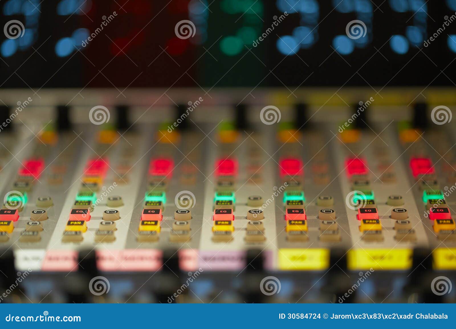 Mixing Board stock photo. Image of macro, music, frequency - 30584724