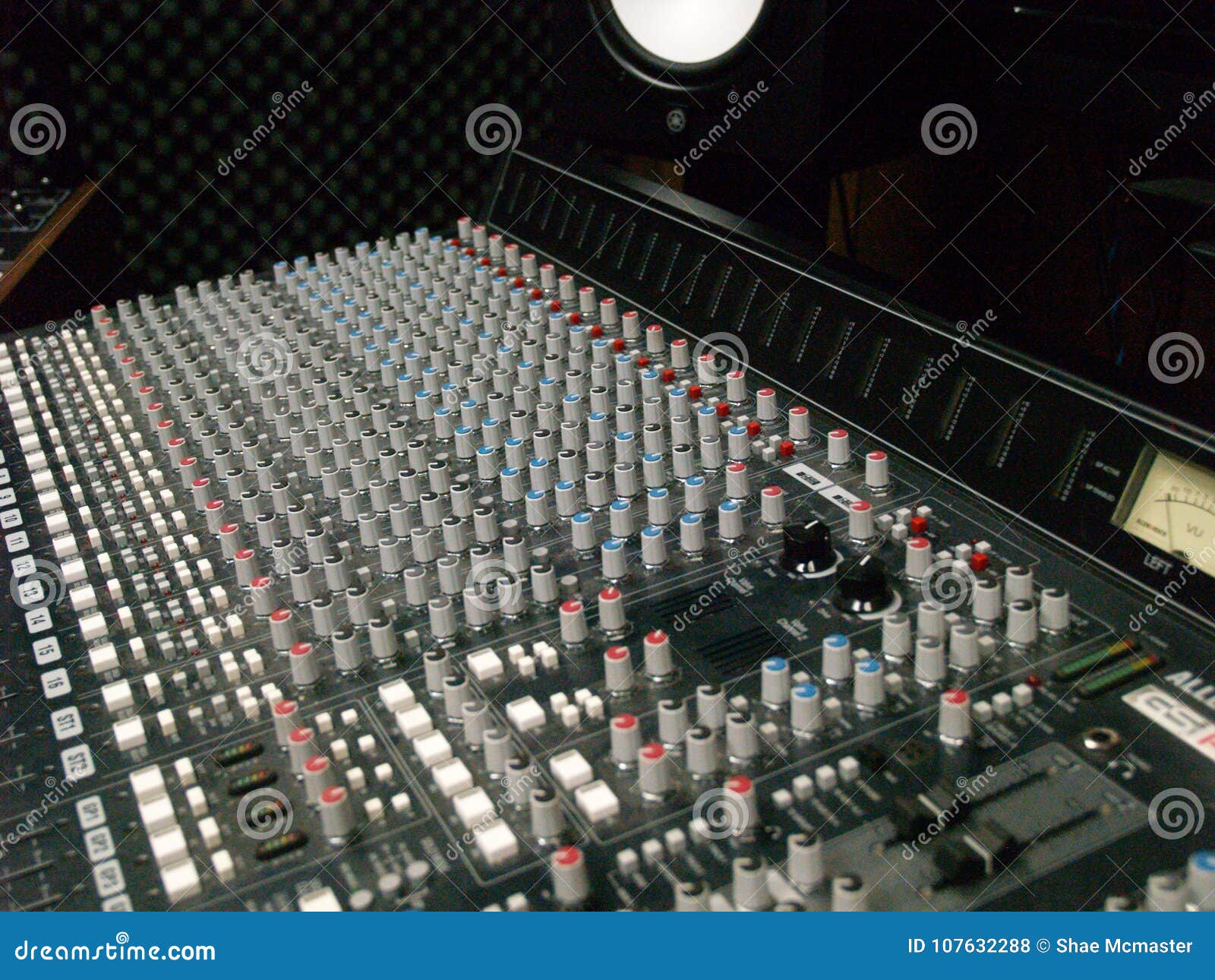 Mixing Board Sliders and Knobs Stock Photo - Image of adjustment ...