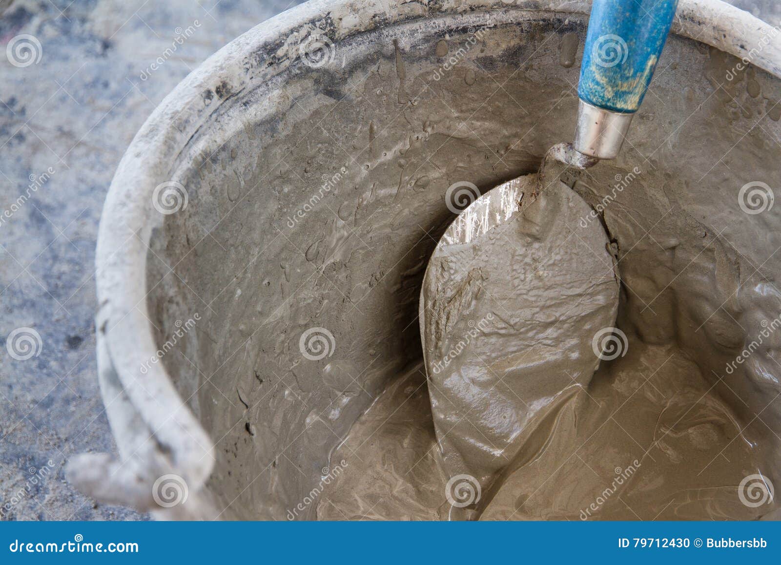 Mixing a Cement in Tank for Applying Construction. Stock Photo - Image ...