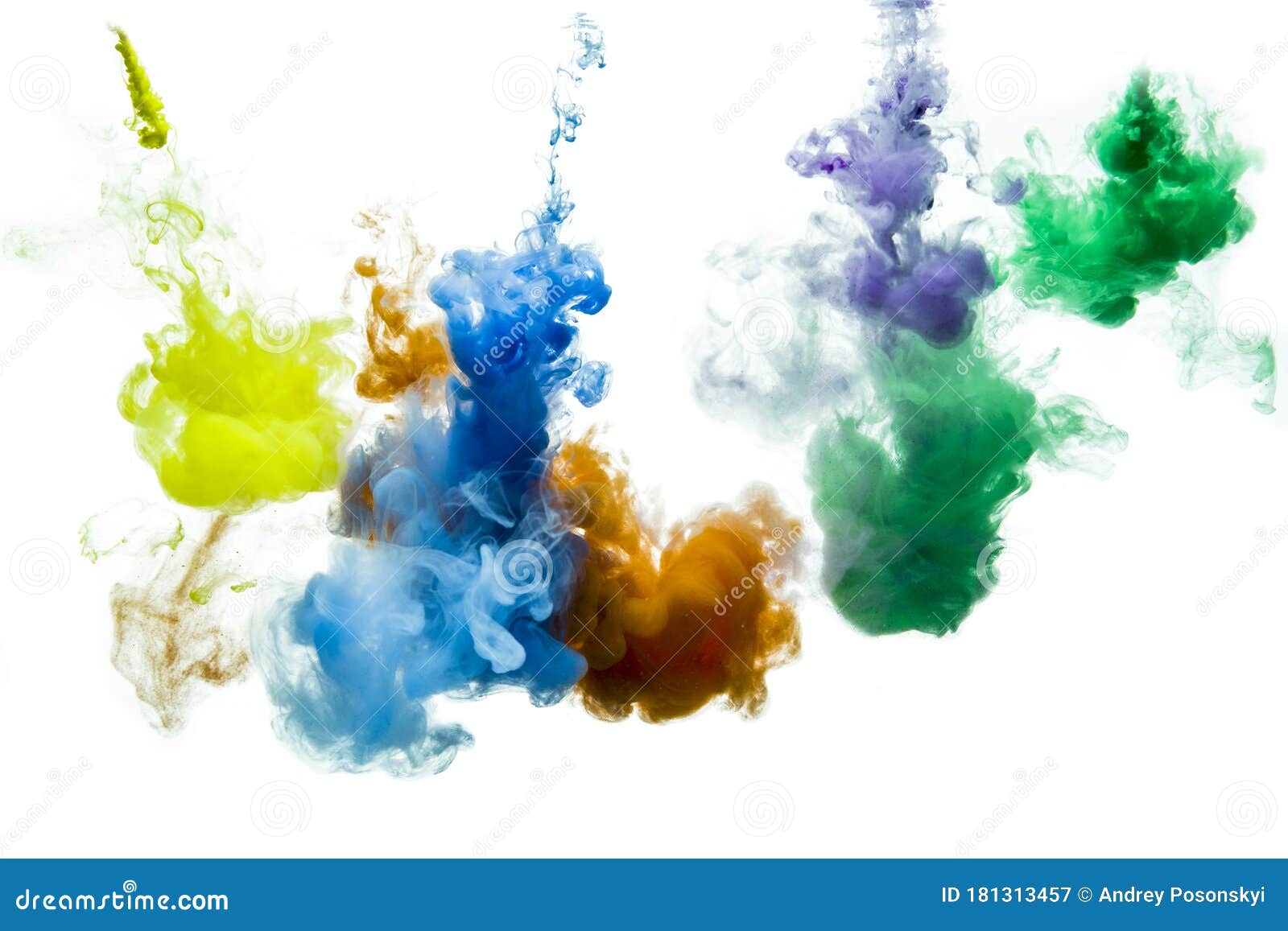 Mixing colors in water stock image. Image of movement - 181313457