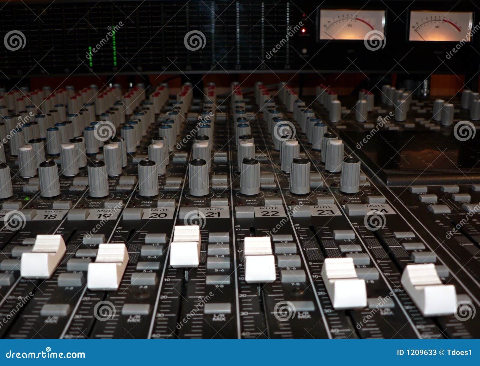 Mixing console stock image. Image of channel, studio, system - 1209633