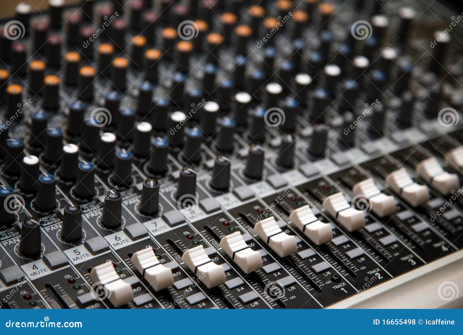 Mixing Console stock photo. Image of control, show, device - 16655498