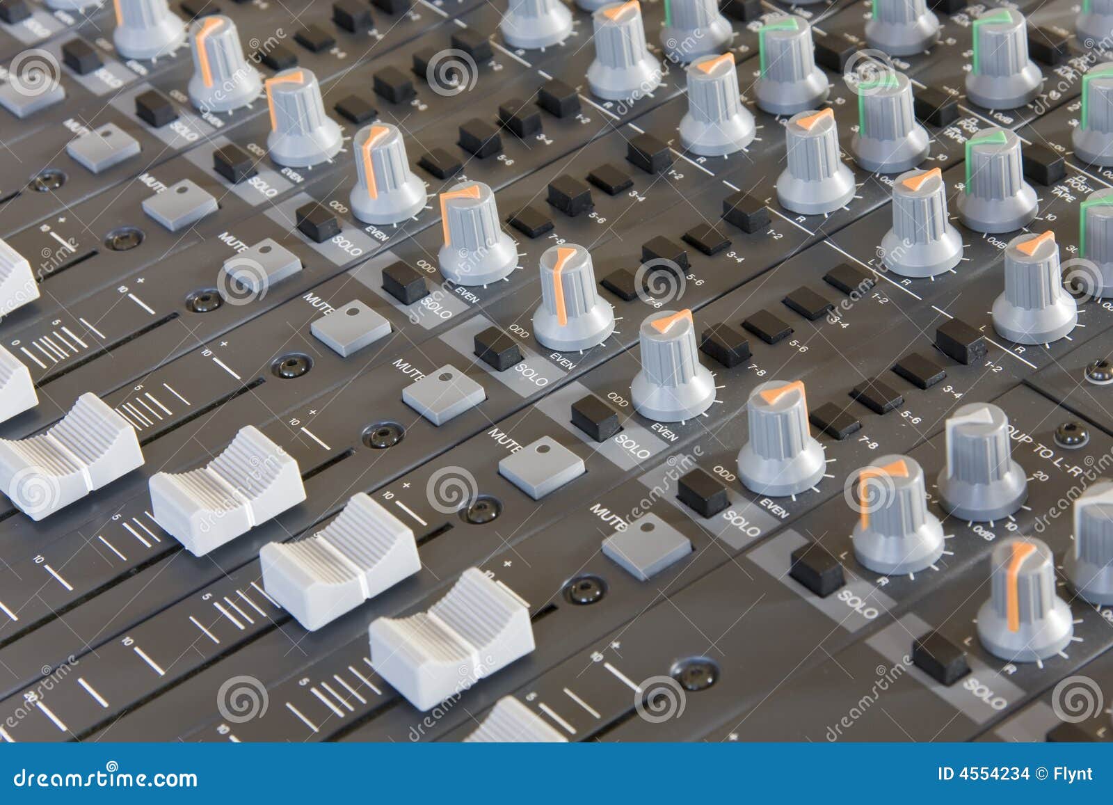 Mixing console stock photo. Image of mixer, broadcasting - 4554234