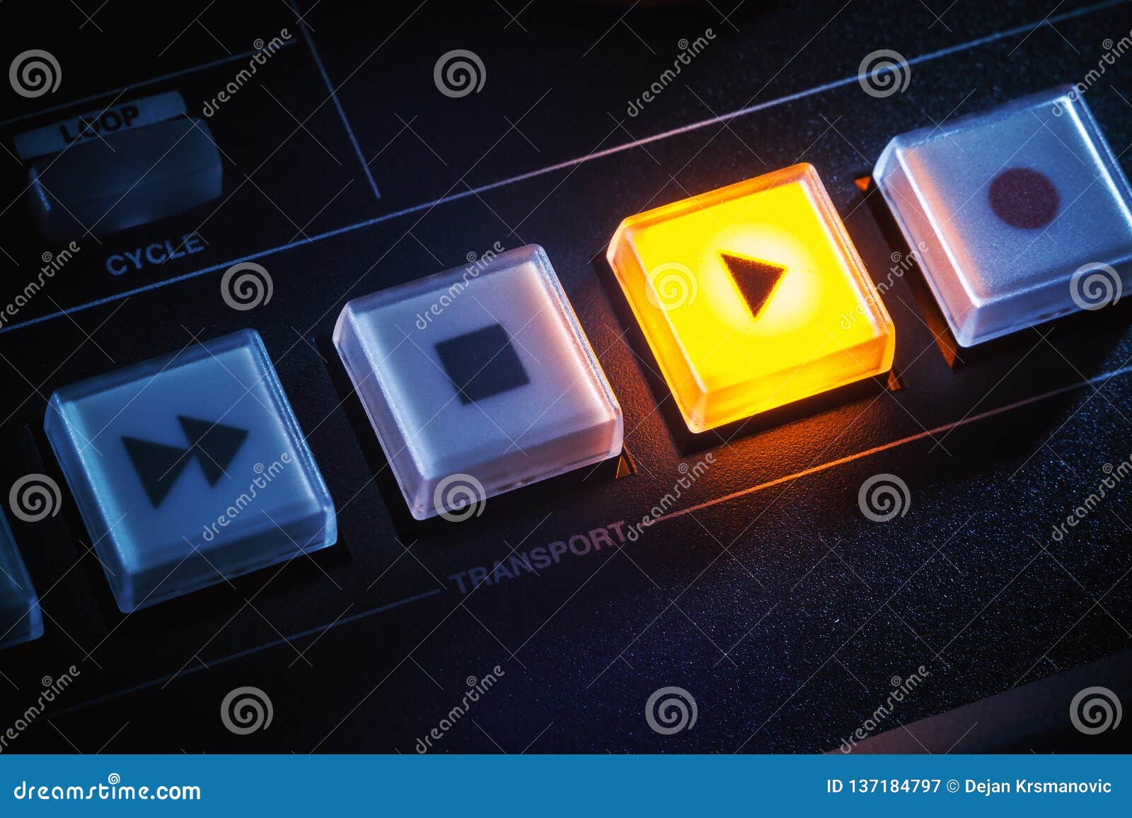 Mixing Console Buttons stock image. Image of channel - 137184797