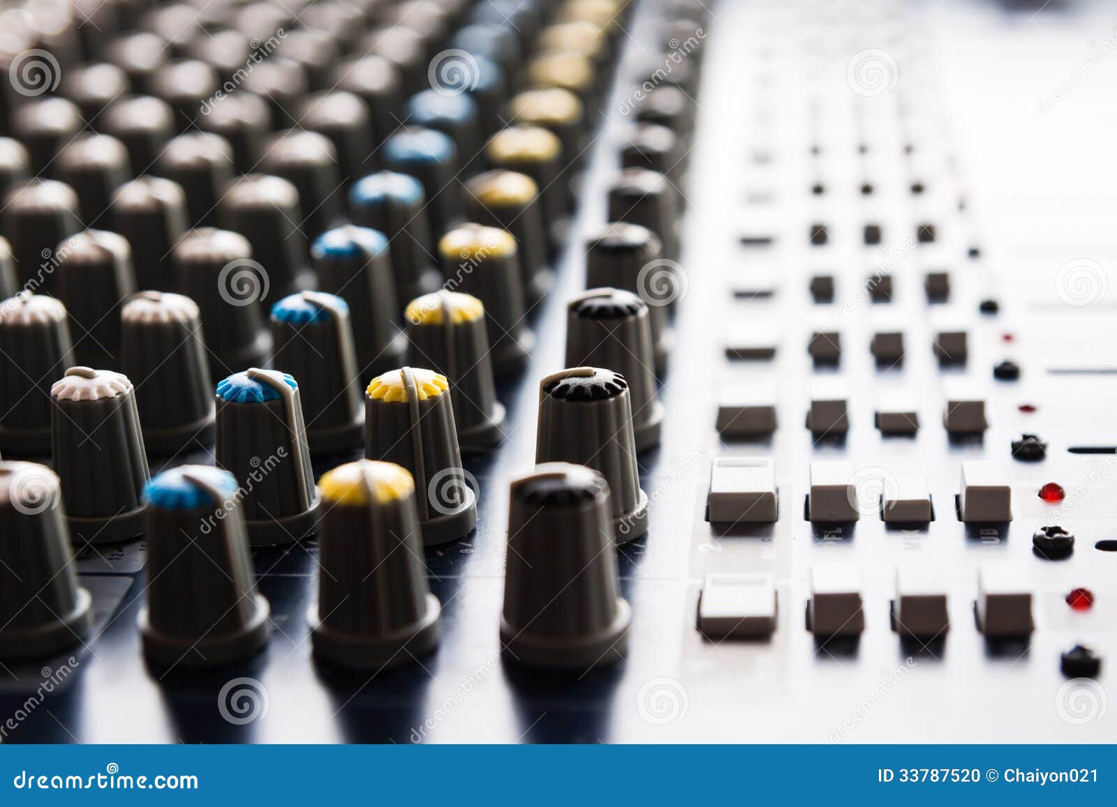 Mixing console stock photo. Image of professional, mixer - 33787520